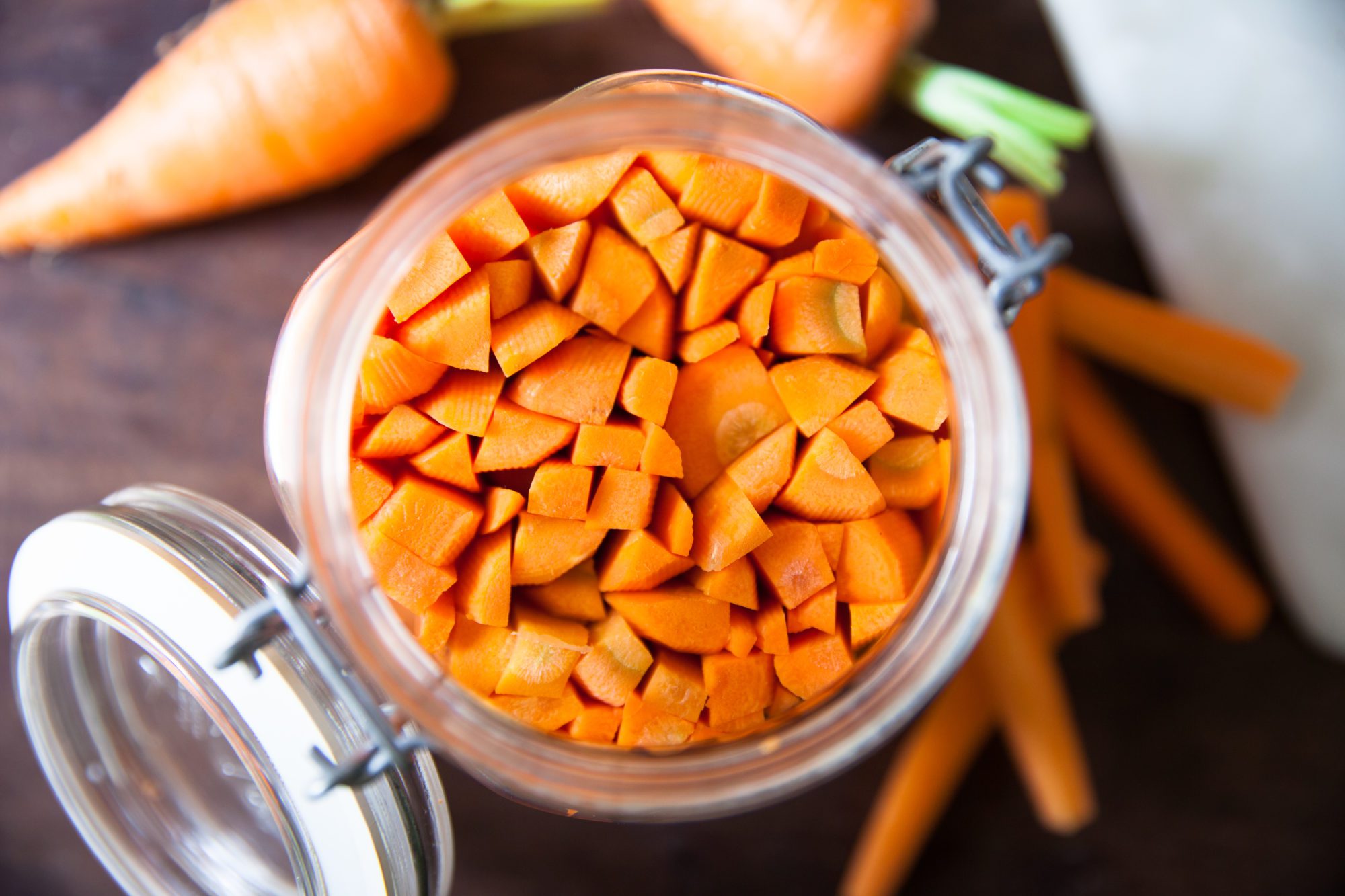 Lacto Fermented Carrot Sticks - Naturally fermented
